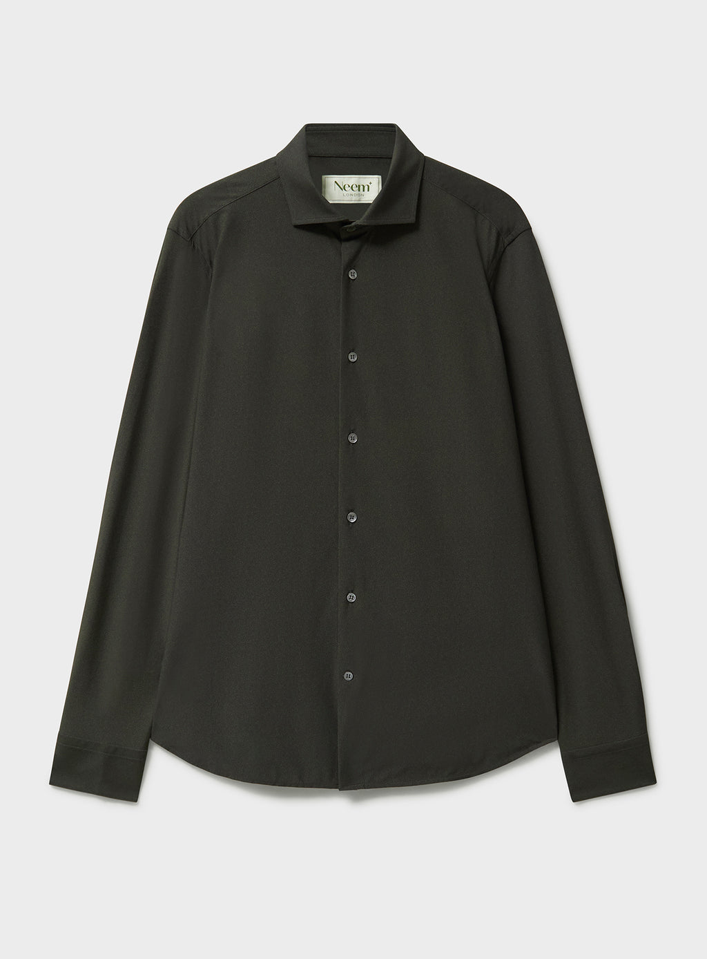 Recycled Italian Chocolate Cut Away Comfort Shirt – Neem London