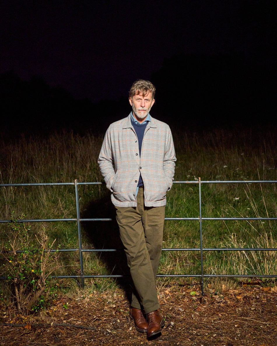 Recycled Italian Flannel Oatmeal Cornwall Bomber Jacket – Neem London