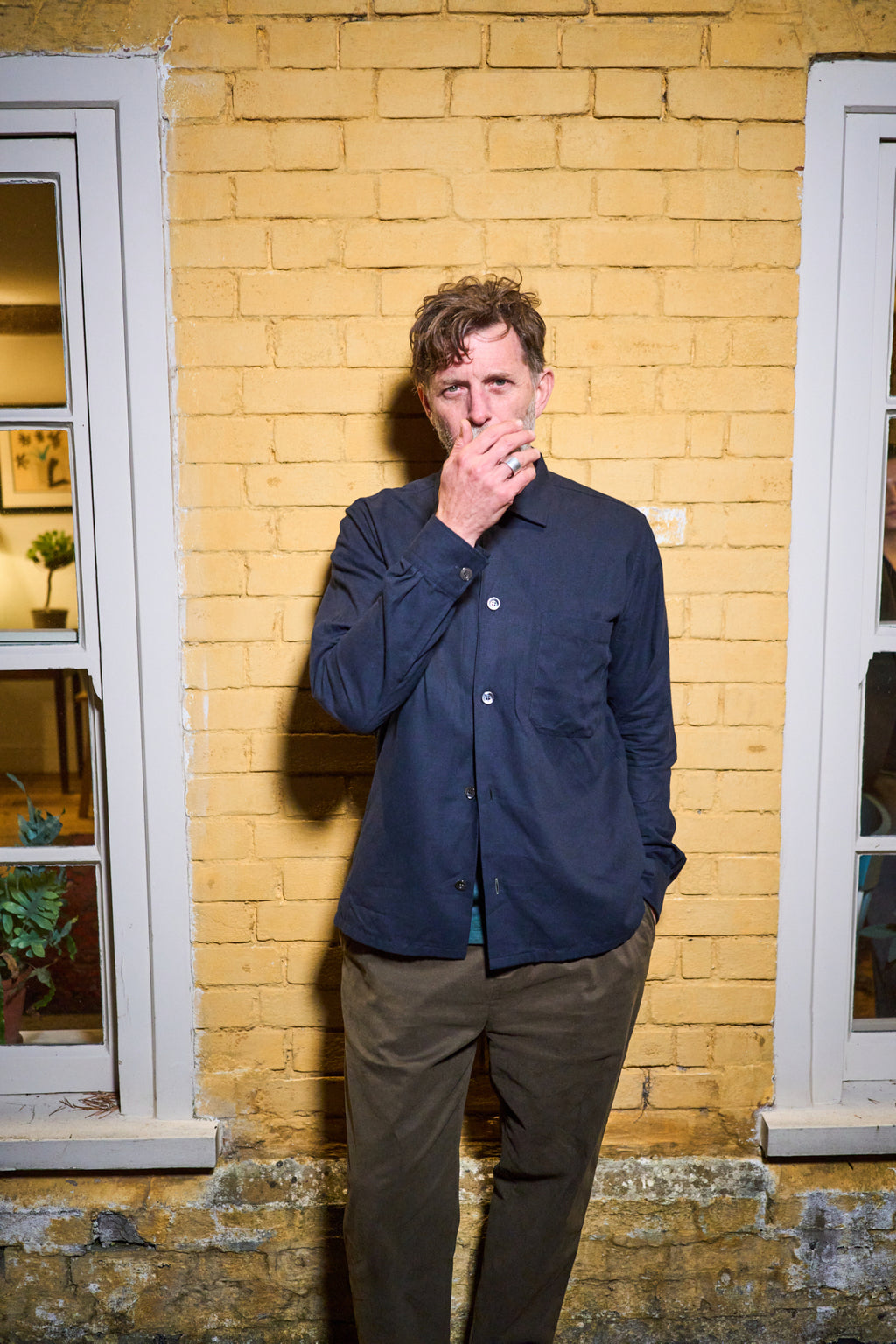Recycled Italian Flannel Black Spitalfields Overshirt – Neem London