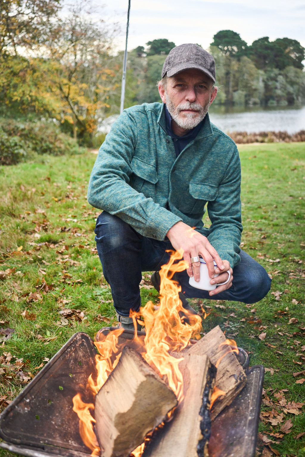 Heavy Recycled Soft Flannel Green Men's Overshirt – Neem London