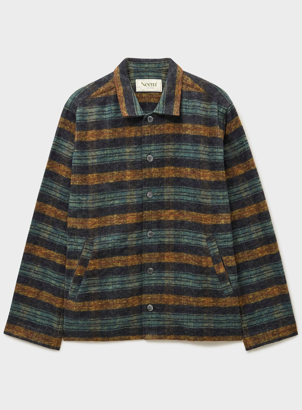 Recycled Heavy Flannel Modern Country Bomber Jacket – Neem London