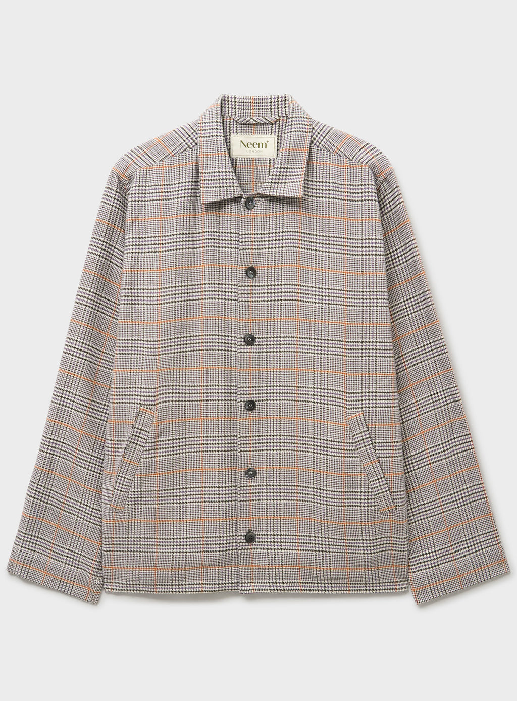 Recycled Italian Flannel Oatmeal Cornwall Bomber Jacket – Neem London