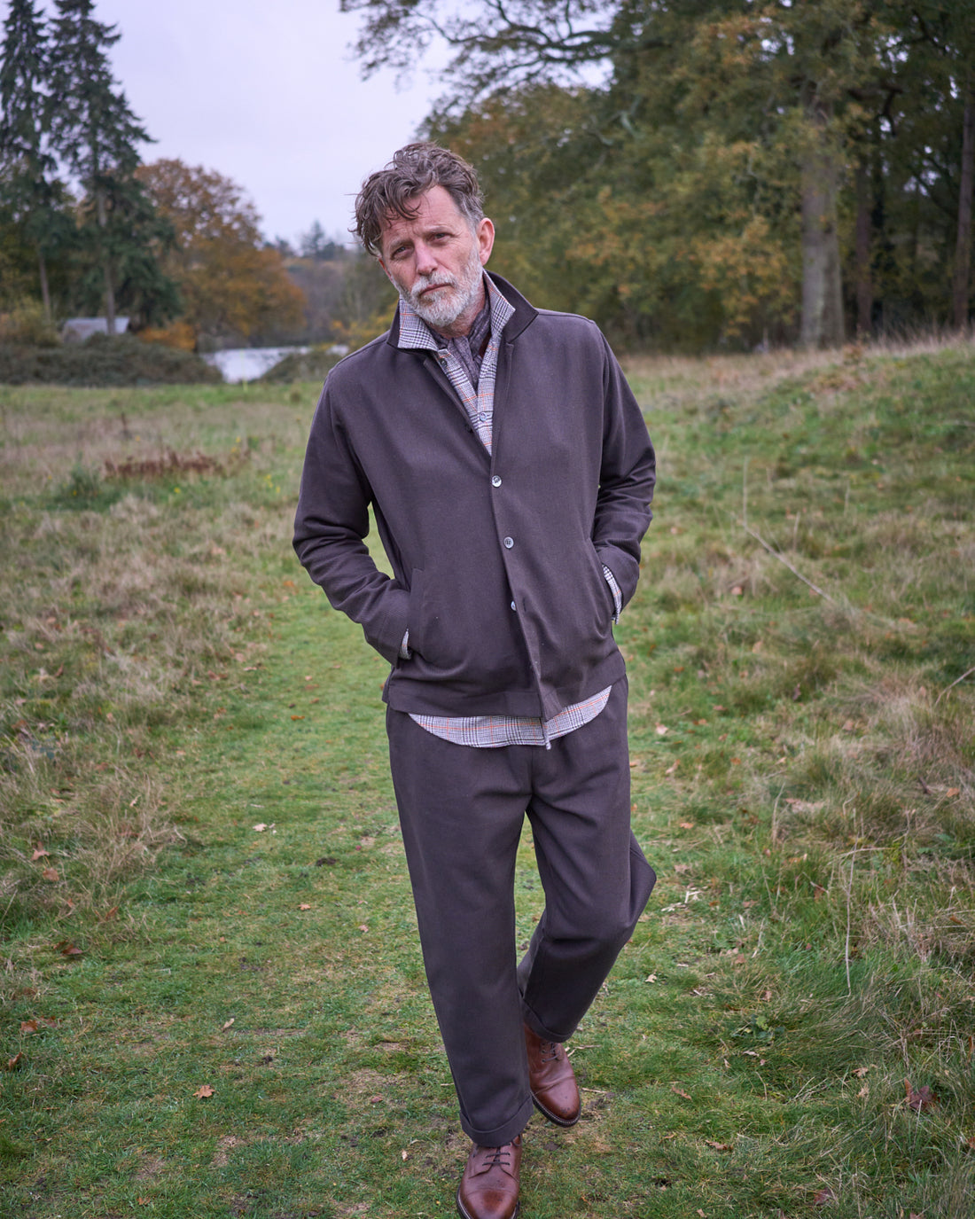 Recycled Italian Flannel Cornwall Check Double Pocket Overshirt – Neem ...