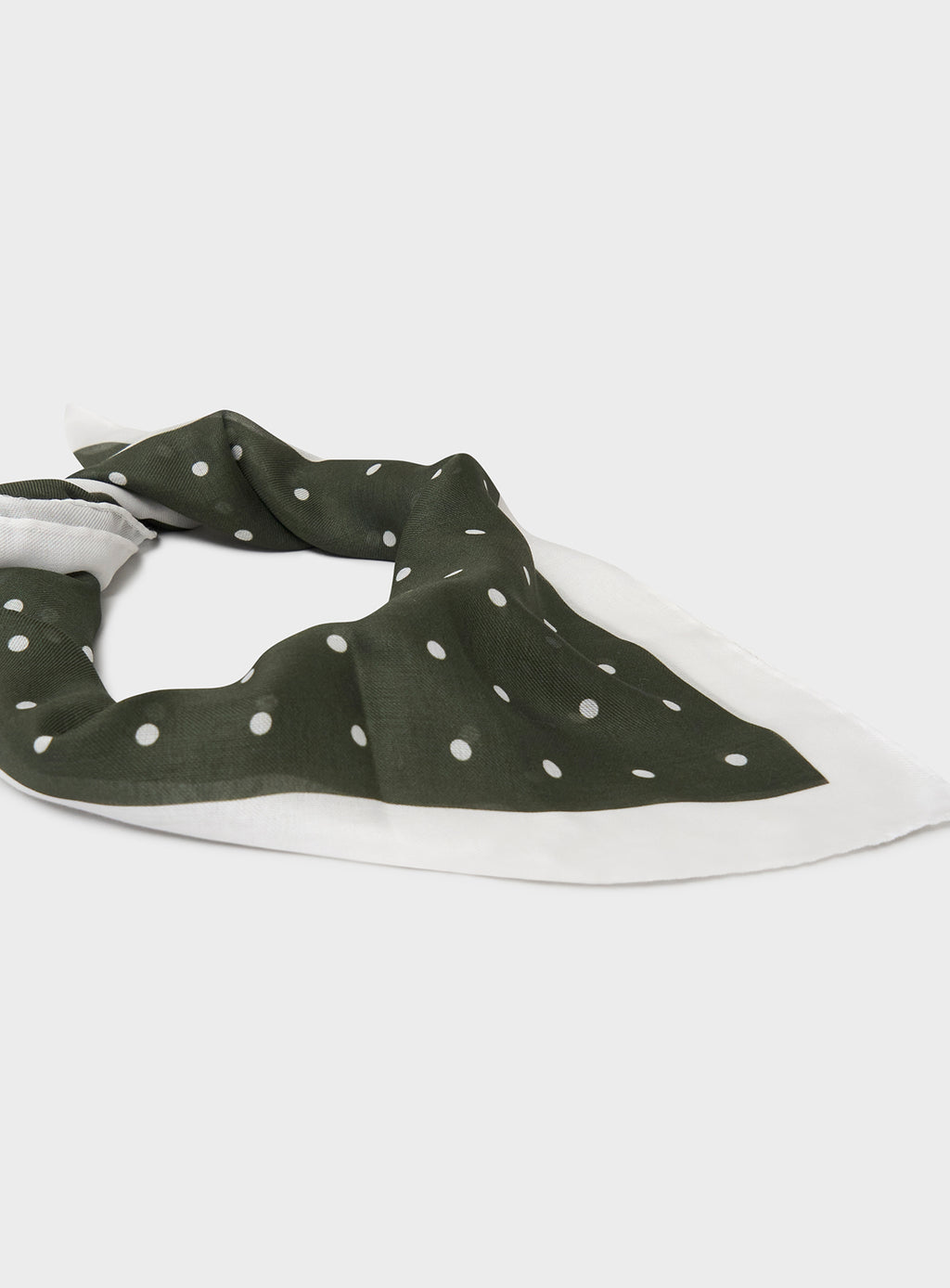 Tencel Polka Dot Forest Green Neem Bandana – Neem London
